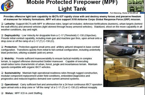 Snafu Us Army Mobile Protected Firepower Mpf Light Tank Via Defense