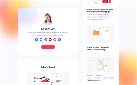 social media profile link webflow template links x brix templates