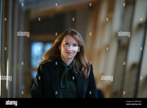 Edinburgh Scotland Uk 31 January 2024 Ash Regan Msp At The Scottish