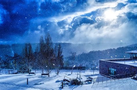 壁紙、冬、空、雪、ストリート、自然、ダウンロード、写真