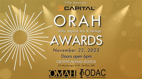 2023 Orillia Regional Arts And Heritage Awards Orillia Museum Of Art