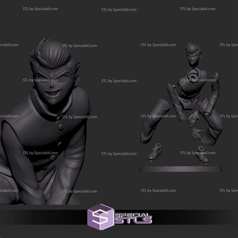 Yusuke Urameshi 3D Printing Figurine V2 Yuyu Hakusho STL Files SpecialSTL