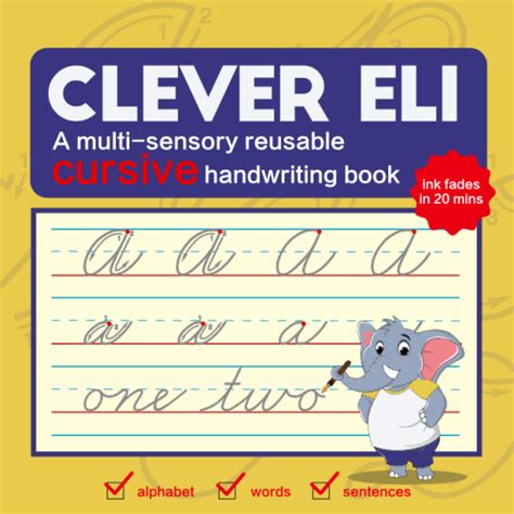Clever Eli The Best Grooved Cursive Handwriting Book