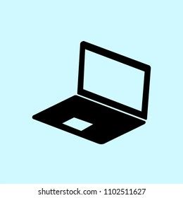Black Laptop Icon Stock Vector Royalty Free Shutterstock