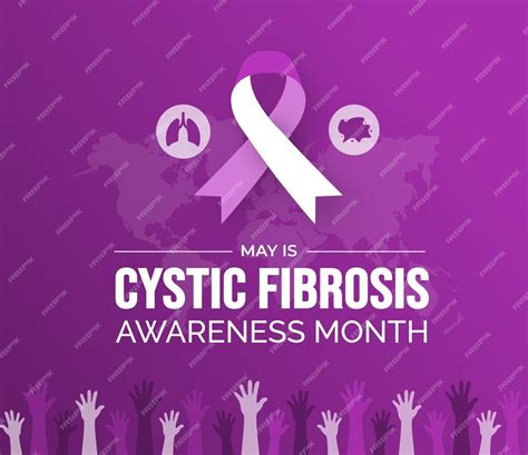Premium Vector Cystic Fibrosis Awareness Month Background Or Banner