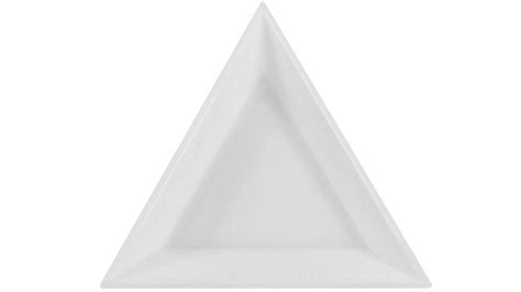Trays Plastic Triangular 75 Mm White 202030