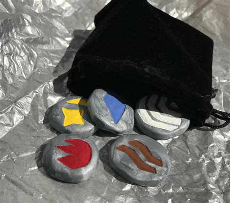 Runescape Runes Air Rune Water Rune Cosmic Rune Earth Rune And Fire