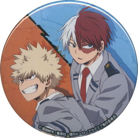 駿河屋 爆豪勝己＆轟焦凍 「僕のヒーローアカデミア 缶バッジ」 ジャンプショップ限定（バッジ・ピンズ）