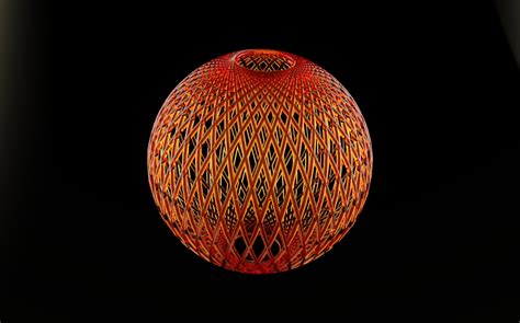 Stl File Pattern Sphere 3d Printable For Home Decor 🪞・3d Print Model