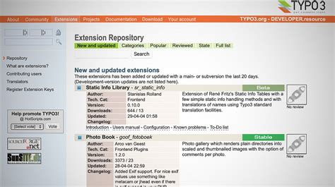 Happy 20th Birthday Typo3 Extension Repository