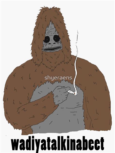 The Big Lez Show Sasquatch Sticker For Sale By Shyeraens Redbubble