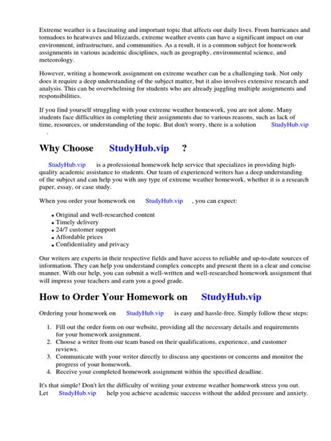 Extreme Weather Homework Pdf Weather Homework