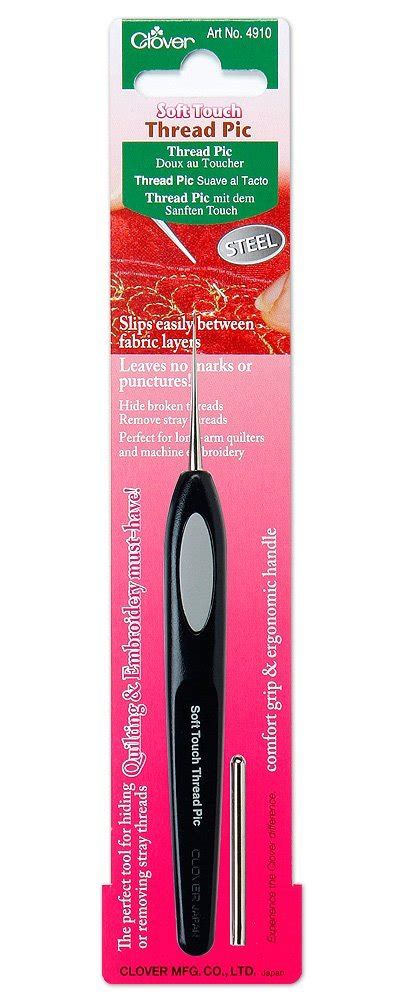 Clover Soft Touch Thread Pic Black 121 Ezsewingcraft