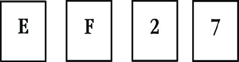 Wason Selection Task Cards Download Scientific Diagram