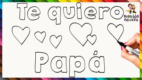 C Mo Dibujar Te Quiero Papa Dibujos Para El D A Del Padre