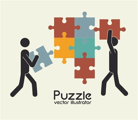 Puzzle Design Premium Vector