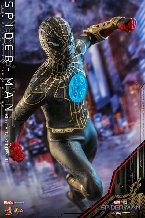 Spider Man No Way Home Black And Gold Suit Comes To Hot Toys