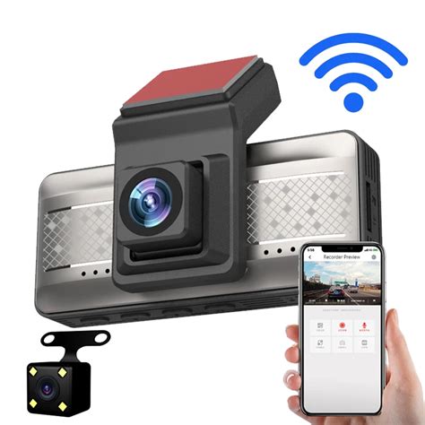 Cámara de salpicadero DVR con WIFI para coche grabadora de vídeo Full