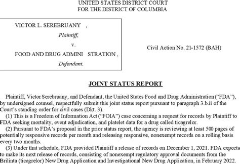 Front Page Of The Joint Status Report Download Scientific Diagram