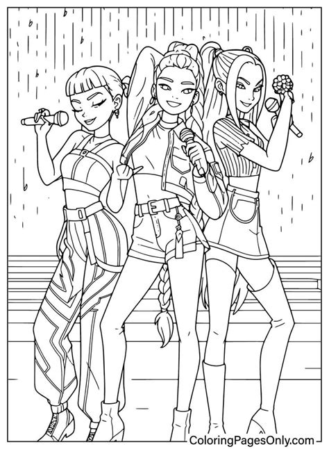 40 Free Kpop Demon Hunters Coloring Pages Printable Pdf 2026 Kpop