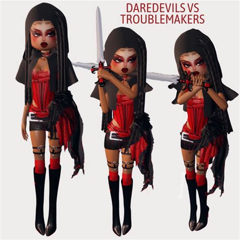 Daredevils And Troublemakers Dti Dress To Impress Daredevil Aesthetic Outfits