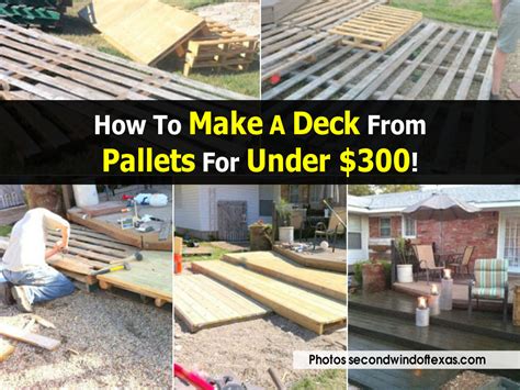 How To Make A Deck From Pallets For Under