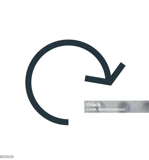Actualiser Icône Vector Signe Et Le Symbole Isolé Sur Fond Blanc Notion