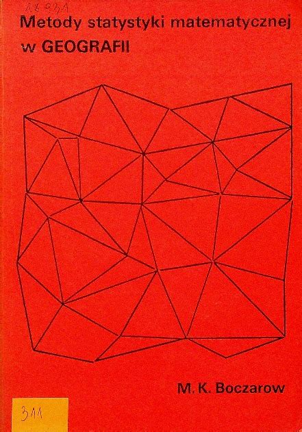 Metody Statystyki Matematycznej W Geografii 12422697061 Oficjalne