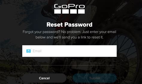 reset your gopro account password