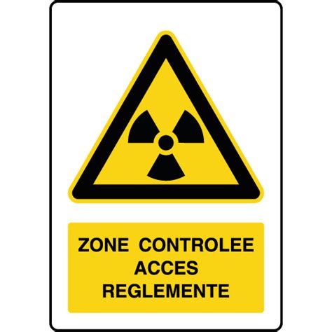 Panneau de danger vertical zone contrôlée Virages