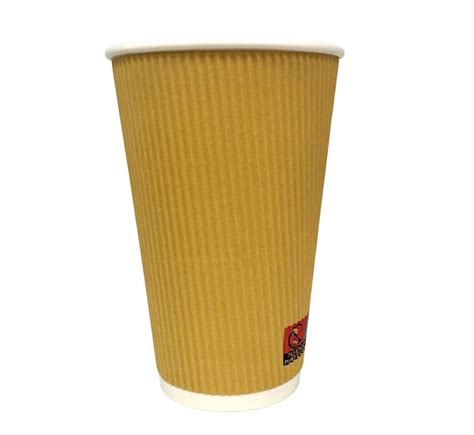 16oz Kraft Ripple Double Wall Cup Catering Disposables