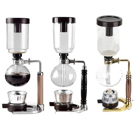 Zengd Heat Resistant Filtered Siphon Coffee Maker 35 Cups Vintage