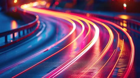 Abstract Light Patterns Representing Career Success Premium Ai