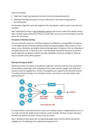 Perceptron Study Material With Xor Example Pdf