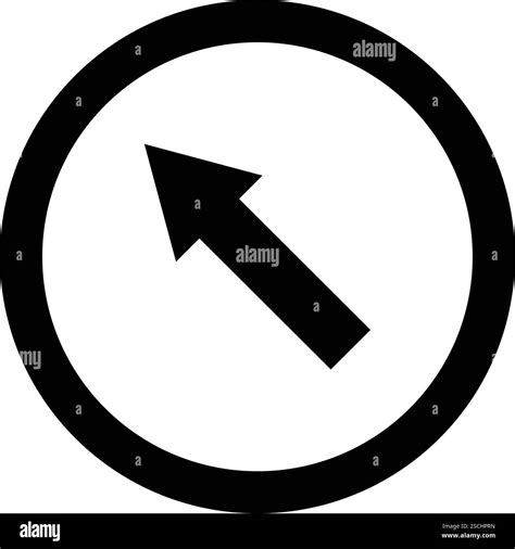 Upper Left Arrow Symbol Hi Res Stock Photography And Images Alamy