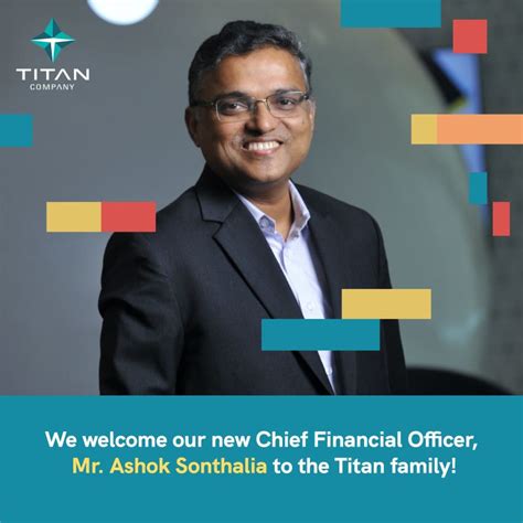 Titan Company Limited On Linkedin Introducing Our Chief Financial
