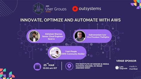 Aws User Group Mumbai On Linkedin Aws Mumbai Cloud Innovation