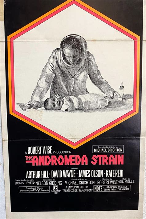 Lot The Andromeda Strain 1971 Starring Arthur Hill And David Wayne