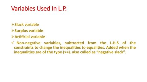 linear programming