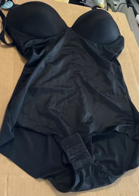 Assets By Spanx Womens Flawless Finish Shaping Micro Low Back Bodysuit