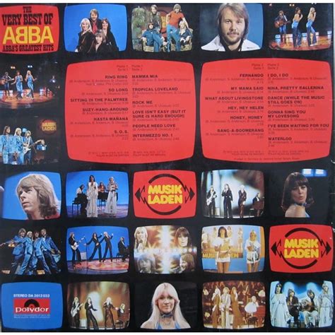 Abba The Very Best Of Abba Abbas Greatest Hits Vinyl 2lp 1976