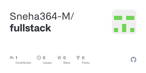 GitHub Sneha M Fullstack