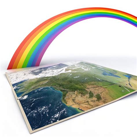 Colorful Rainbow Location Map Stock Illustrations 1053 Colorful