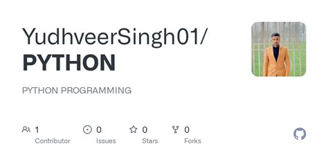 GitHub YudhveerSingh PYTHON
