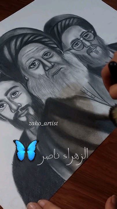 رسم الشهيد السيد محمد صادق الصدر ونجليه قدس الله روحه الطاهره💔 اكسبلور