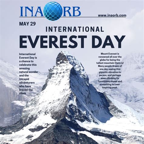 Inaorb Private Limited On Linkedin International Everest Day