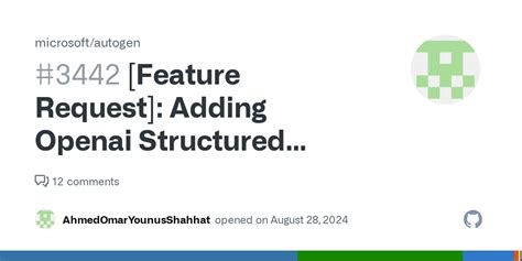 Feature Request Adding Openai Structured Outputs Jsonschema For Agents · Issue 3442