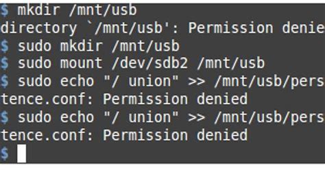 looking for help adding a persistent partition to my live usb r linux