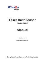 Laser dust sensor ZH06 Ⅰ Zhengzhou Winsen Electronics Technology Co Ltd PM2 5 PM10
