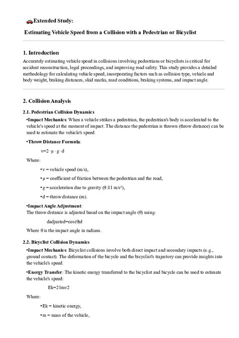 pdf estimating vehicle speed